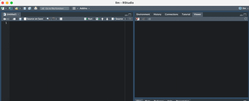 Integrates LLM's with the RStudio IDE • chattr